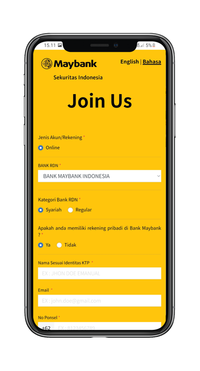 Panduan Pembukaan Maybank Tabungan RDN/RDN iB